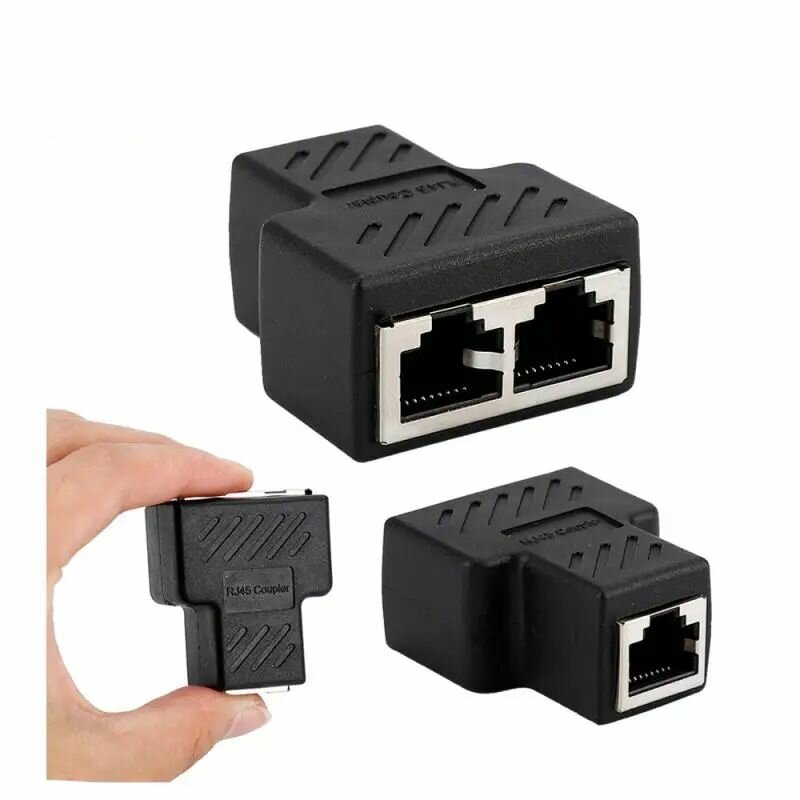 Новый сетевой кабель Ethernet RJ45 1 шт. 1 к 2 LAN, гнездовой разветвитель, удлинитель, аксессуары