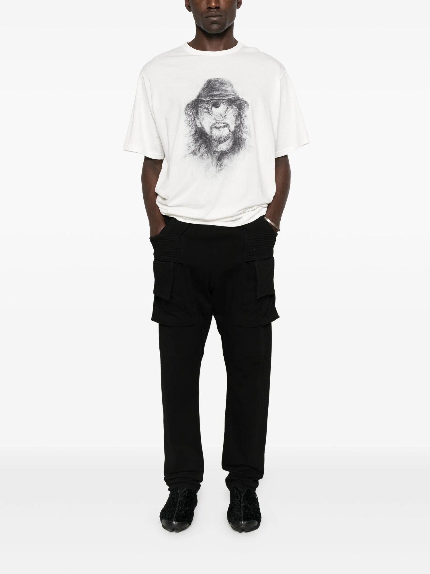Футболка Yohji Yamamoto, размер 3, белый — фото 1