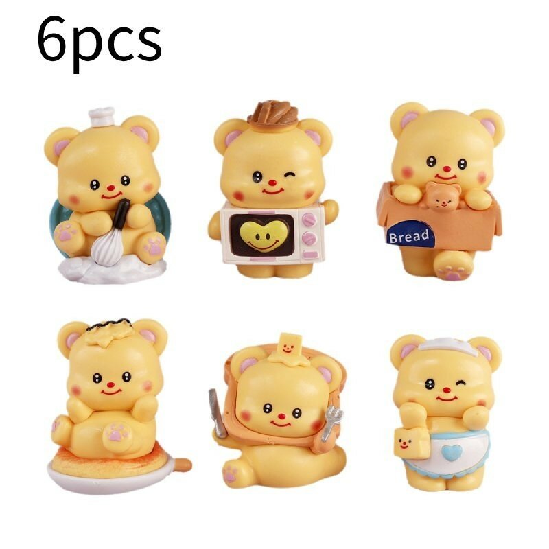 Очаровательный набор фигурок с желтым медведем Butterbear, коллекционная серия скрытых сюрпризов