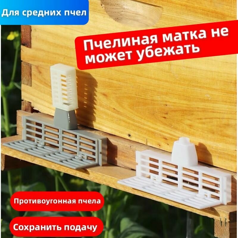 10 штук Инструменты против побега пчелы, серого цвета, для предотвращения роения и контроля пчел