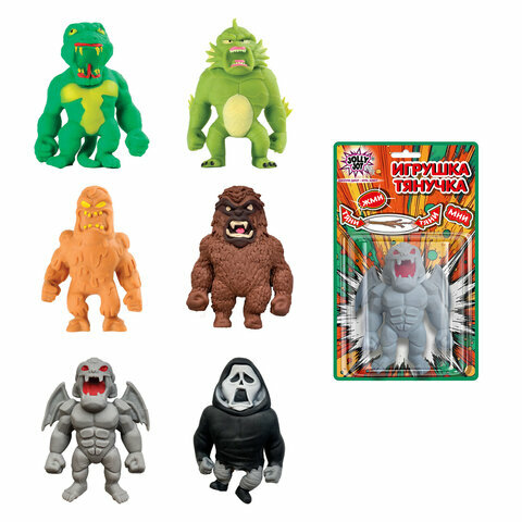 Игрушка-антистресс "монстры 2", 14 см, ассорти, 6 видов, блистер, JOLLY JOT (джолли джот), 665777
