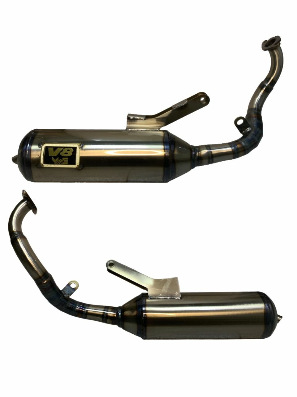 Глушитель (выхлопная труба/резонатор) V8 для Honda Dio/Tact (AF-34/35, ZX)