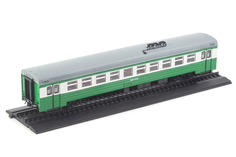 Модель коллекционная MODIMIO Электричка ЭД4М прицепной вагон (наши поезда #25)