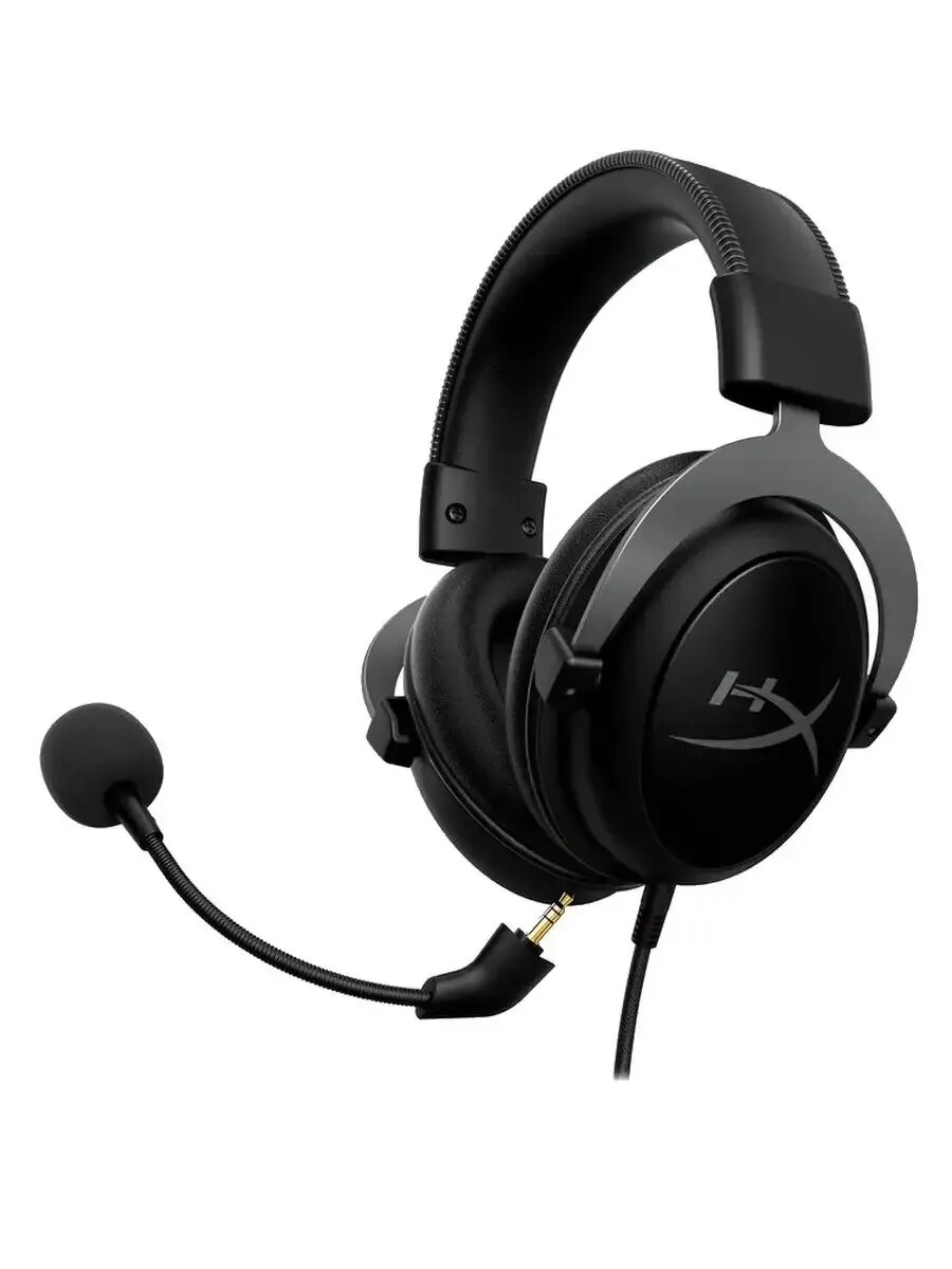 Игровые наушники HyperX Cloud II, Gun Metal, полноразмерные, съёмный микрофон