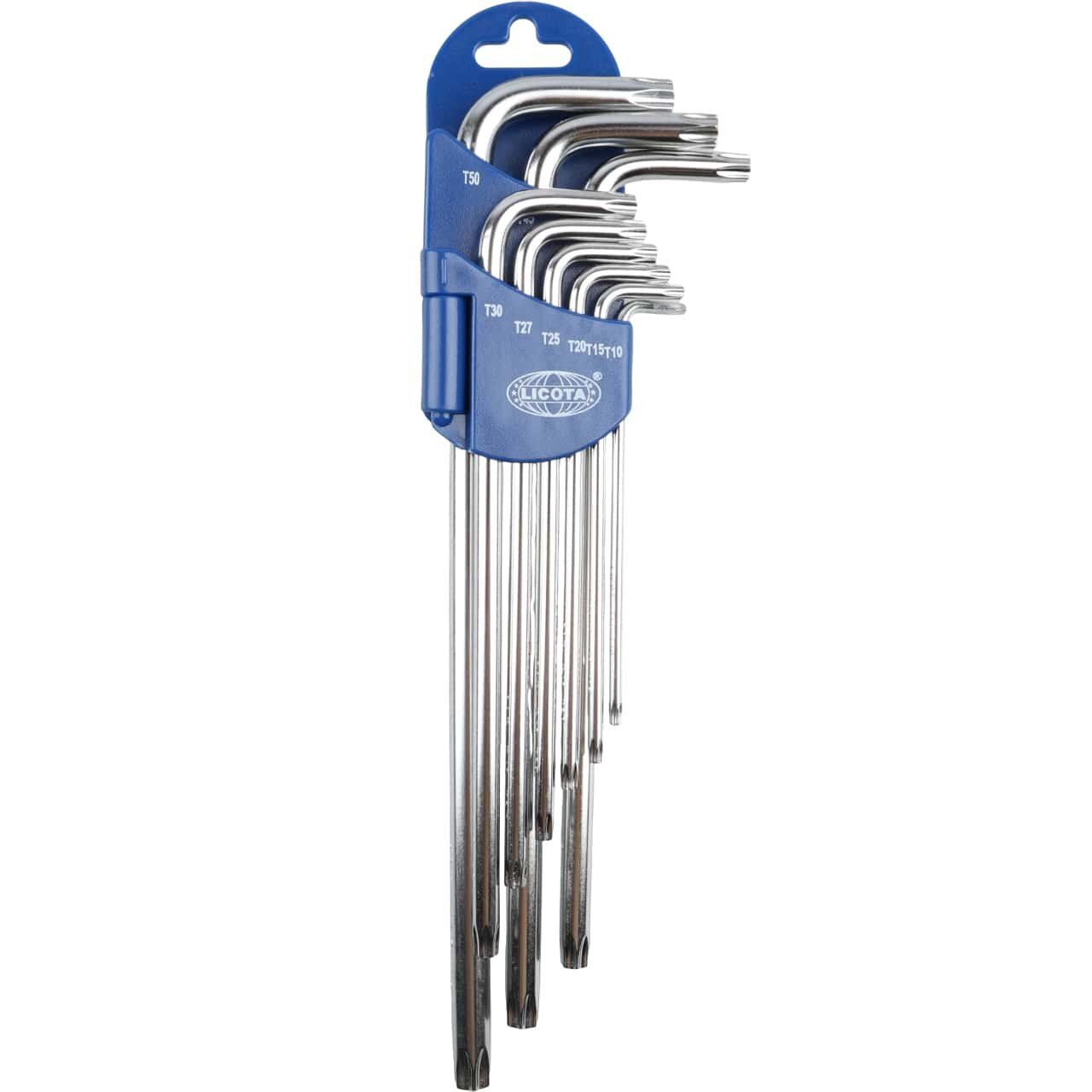 Licota 2TX30091DPM Набор торксов угловых экстрадлинных 9пр. T10-T50