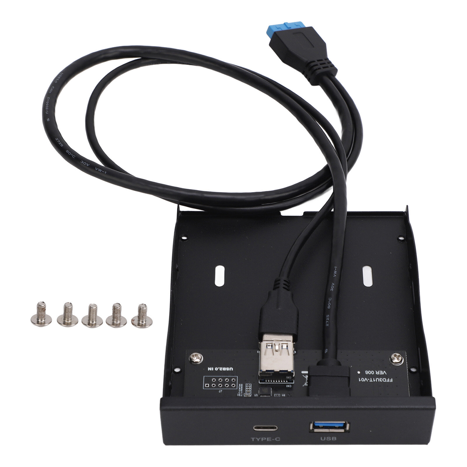 Концентратор USB 3.2 GEN1 на передней панели, 5 Гбит/с, высокоскоростной тип C и гнездо USB 3.0, 19-контактный дисковод гибких дисков, передняя панель для компьютеров