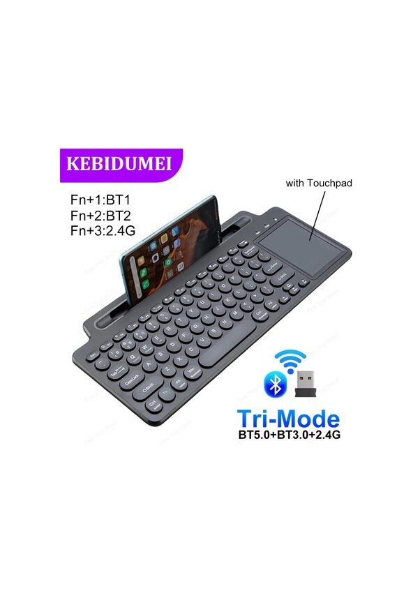 Беспроводная клавиатура Bluetooth BT5.0 3.0 2.4g с тремя режимами работы