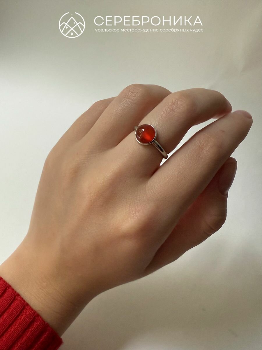 Кольцо тонкое, серебро, 925 проба, родирование