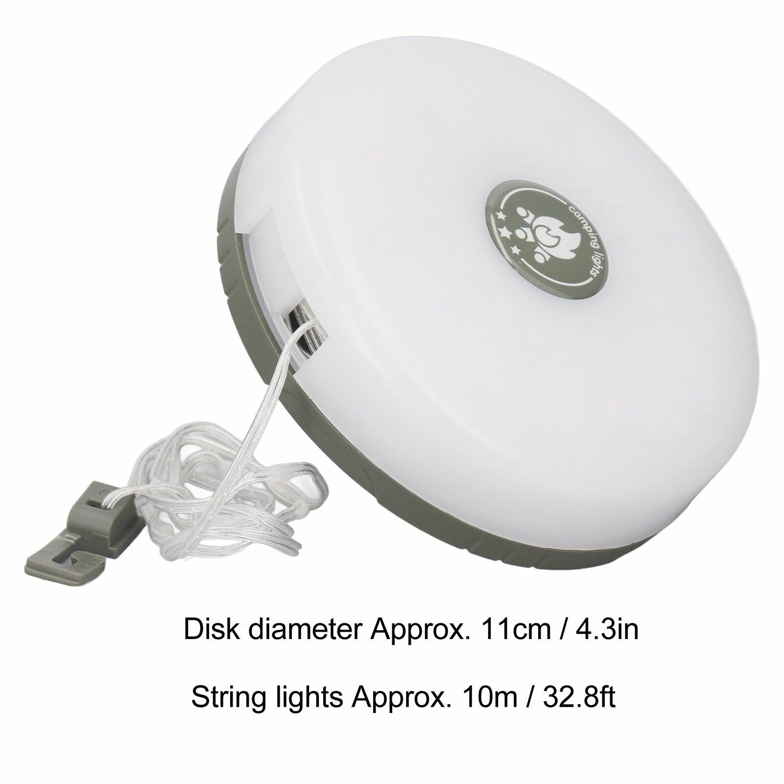 Светодиодная гирлянда для кемпинга с несколькими режимами, водонепроницаемая, USB-перезаряжаемая, 32,8 футов