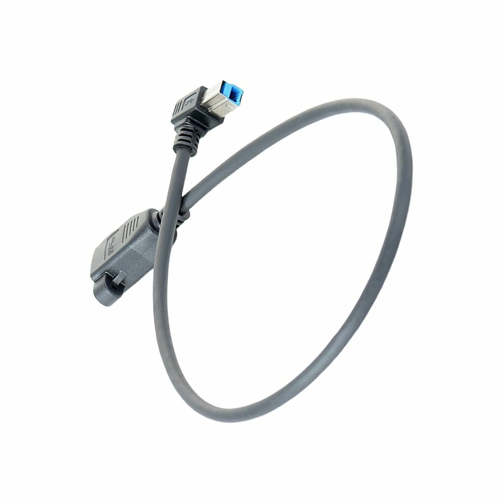 Кабель usb type c , Правый изгиб удлинителя USB3.0 B от мужчины к женщине