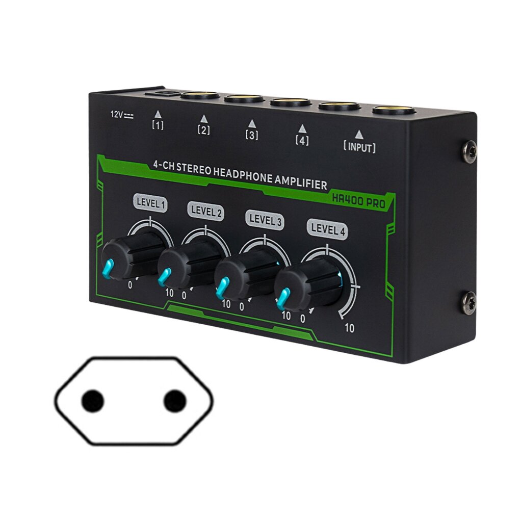 Многоканальный RGB-усилитель для наушников HA400 PRO-Европейский стандарт