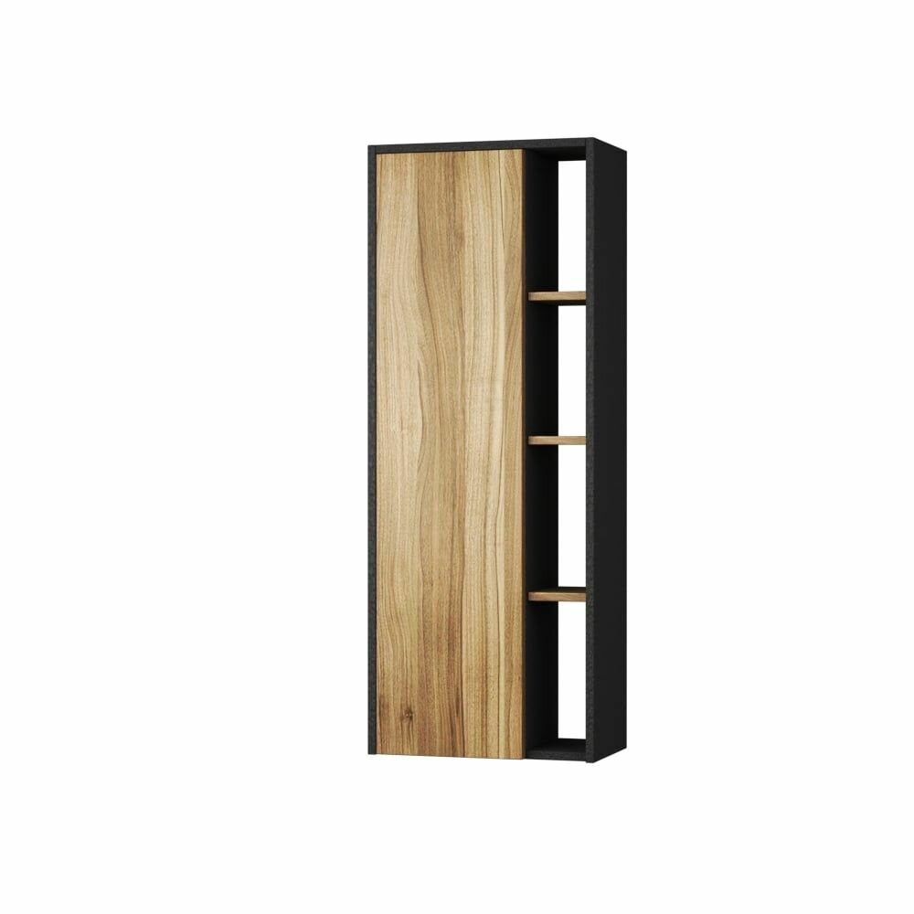 Пенал подвесной Uncoria Тронто 50х130 см, с нишей, цвет Орех Лион