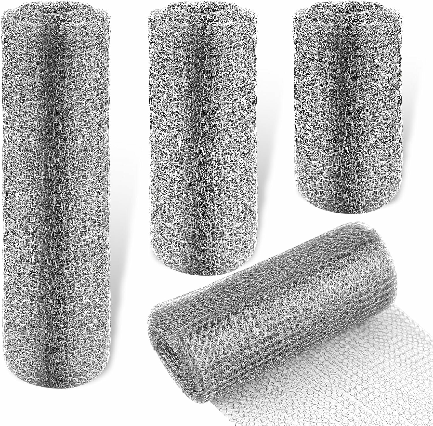 3 куска ячеистой сети из нержавеющей стали для высокопрофильных конструкций (21 см ×3 м/15,2 см ×3 м/12,7 см ×3 м)