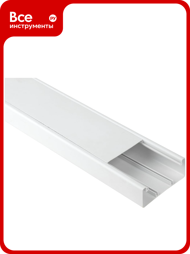 Парапетный, ЭРА, кабель-канал ЭРА 100x40, белый 6/240 Б0048447, прокладки информационных, предназначен