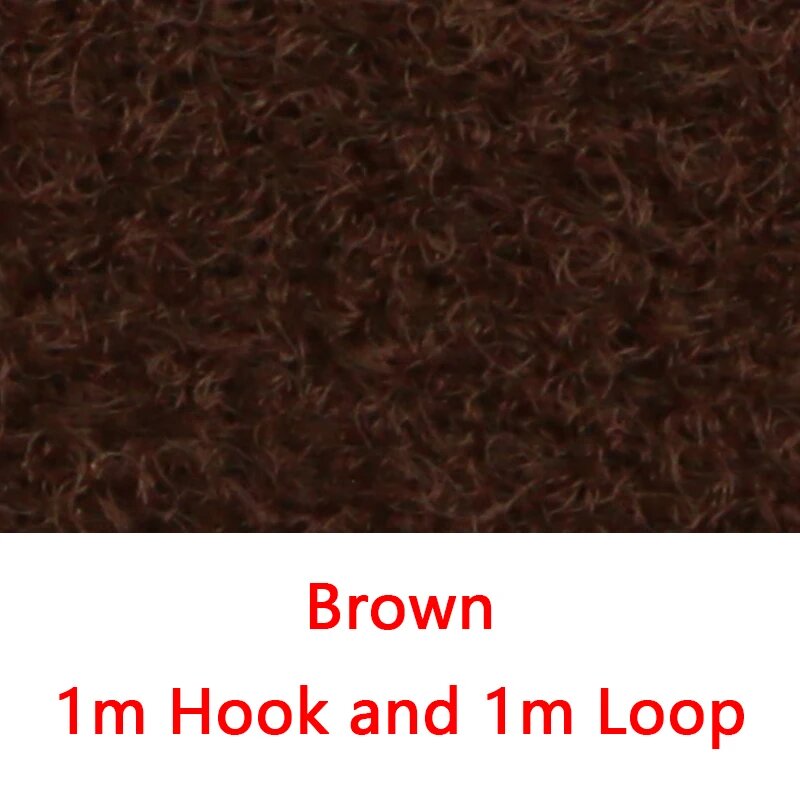 Коричневая липучка 1м Hook and Loop