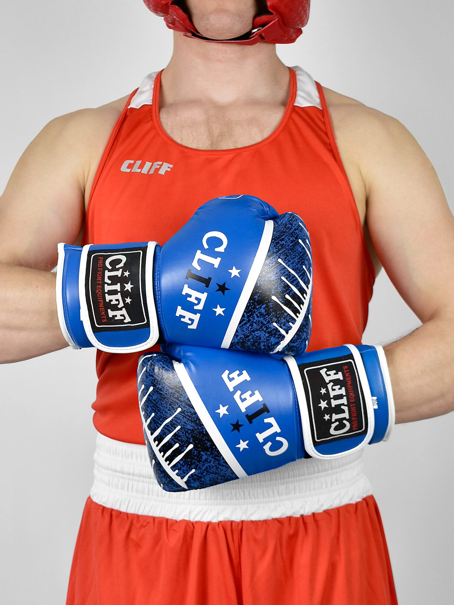 Перчатки боксерские RING 3028 (FLEX) 12 oz цвет: синий, унисекс.