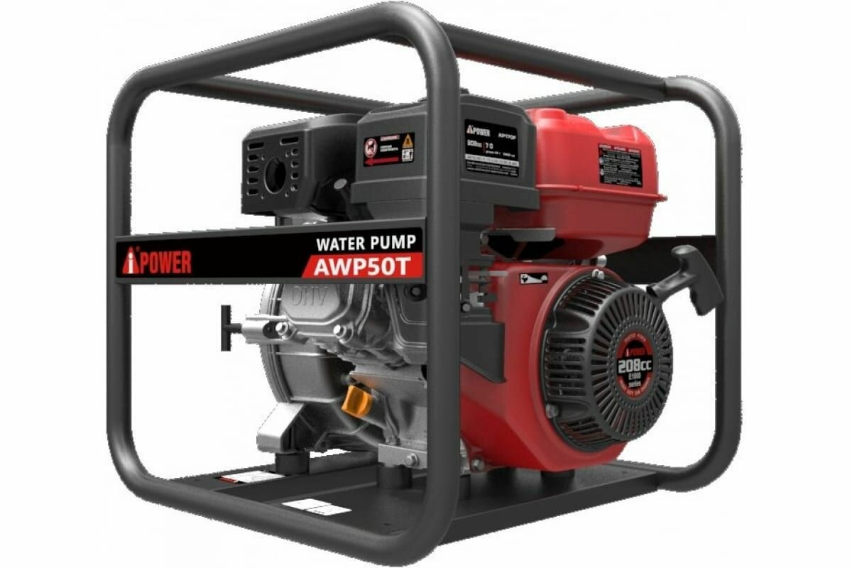 Бензиновая мотопомпа для грязной воды A-iPower AWP50T, арт. 30221