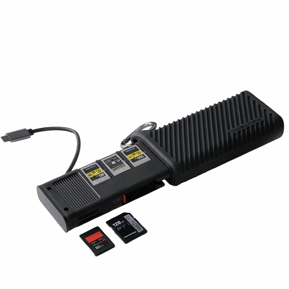 Кейс - картридер CreateMate CFexpress A/SD Чёрный