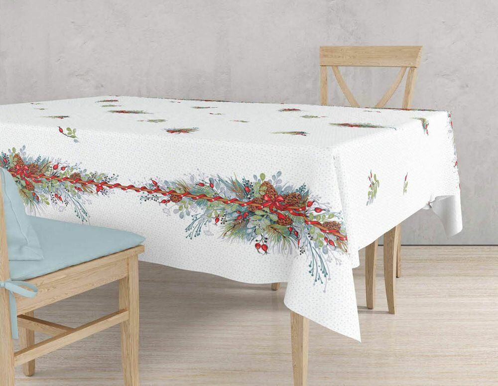 Скатерть 150*250 см, прямоугольная, рогожка, 100% хлопок, (Антураж)