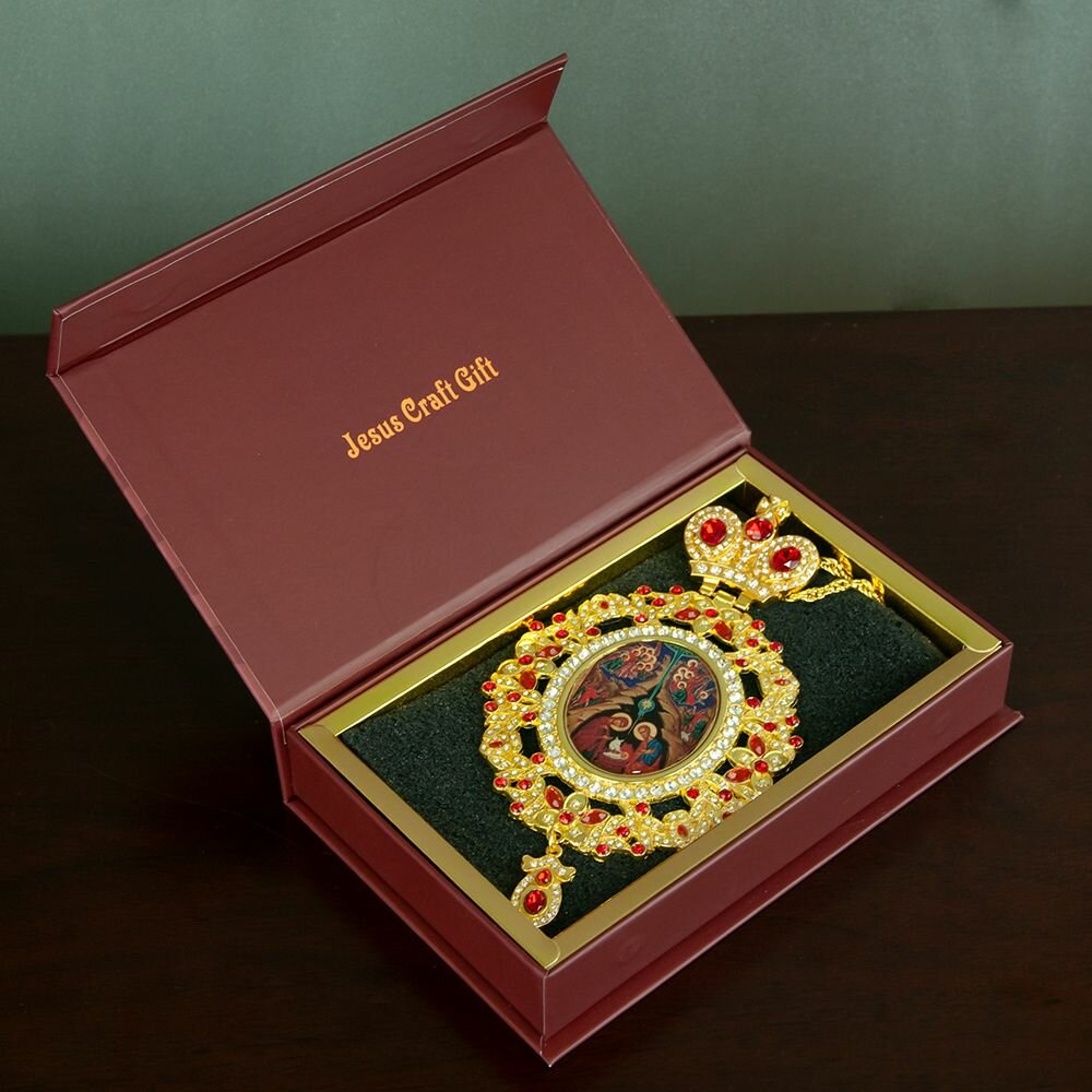 Православное колье на грудь Образ Рождества Иисус