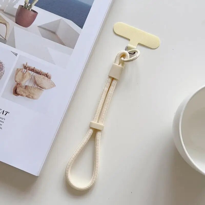 Регулируемый браслет-цепочка для телефона, модный простой ремешок для мобильного телефона ярких цветов, универсальный анти-потерянный брелок для мобильного телефона