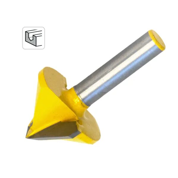 Фреза по дереву пазовая V-образная Vira 553391 32x18 мм хвостовик 8 мм