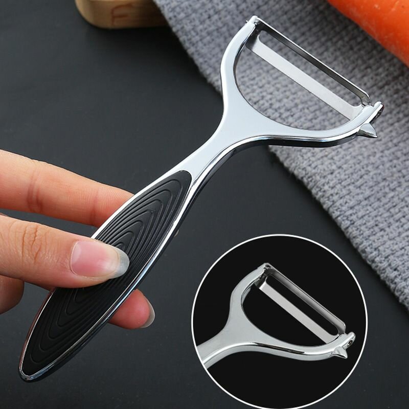 Горизонтальная металлическая овощечистка - картофелечистка, 1 шт.