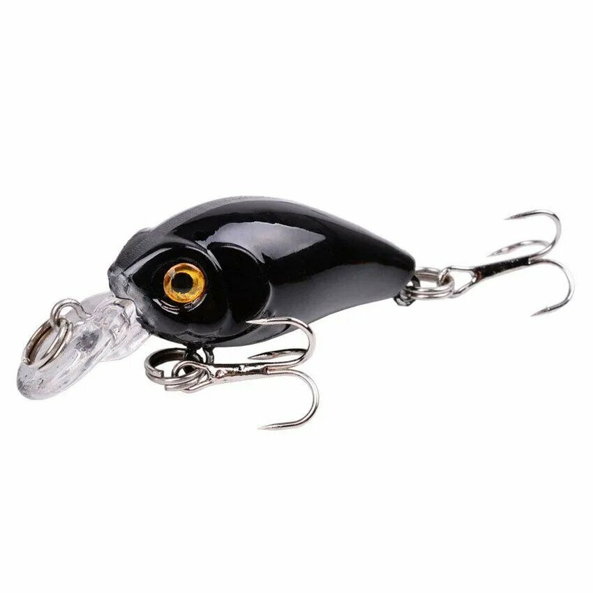 1шт Микро Кренкбейт CR0002A Плавающая рыболовная приманка Topwater Hard Wobbler Mini Bait 4,5 см-3,5 г