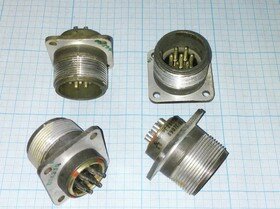 ШРГ28П7ЭШ9 вилка блочная (приборная) без кожуха