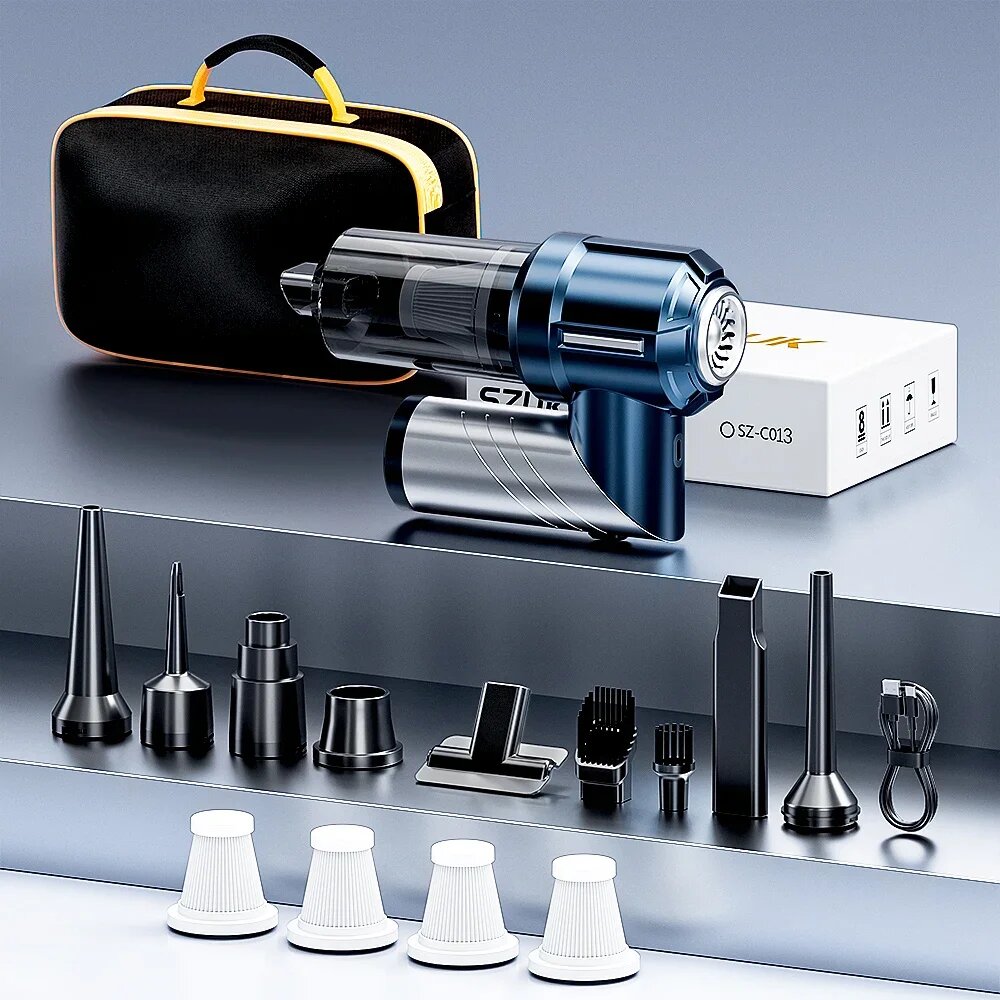 SZUK Беспроводной автомобильный пылесос, Max 4Hapa Bag, SZUK, Вертикальный/ручной пылесос, 100 Вт, Пылесборник, Беспроводной, Влажная уборка