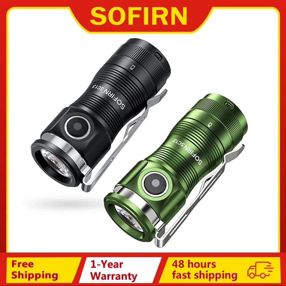 Sofirn Mini SC13 тактический фонарик Black