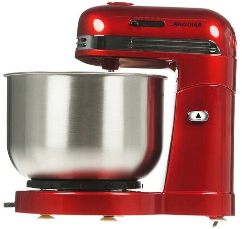 Кухонная машина (планетарный миксер) аксинья КС-400Н, мощность 600 Вт, красный