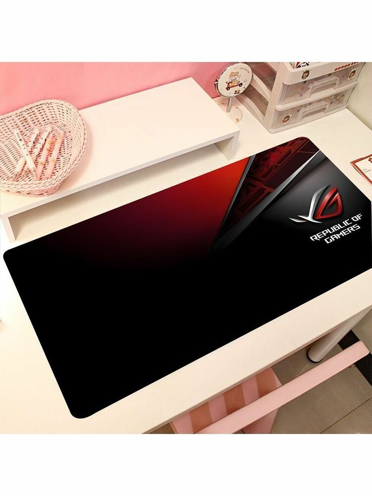 ROG Коврик для игровой клавиатуры и мыши, коврик для рабочего стола ноутбука, резиновый материал, размер 40x90xxxl