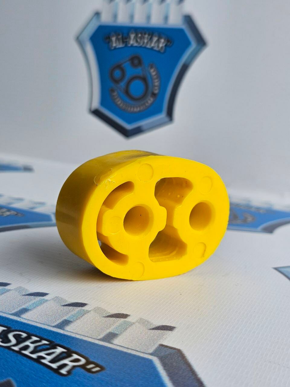 Резина подвески глушителя желтая усиленная для автомобилей ГАЗель 3302, силикон