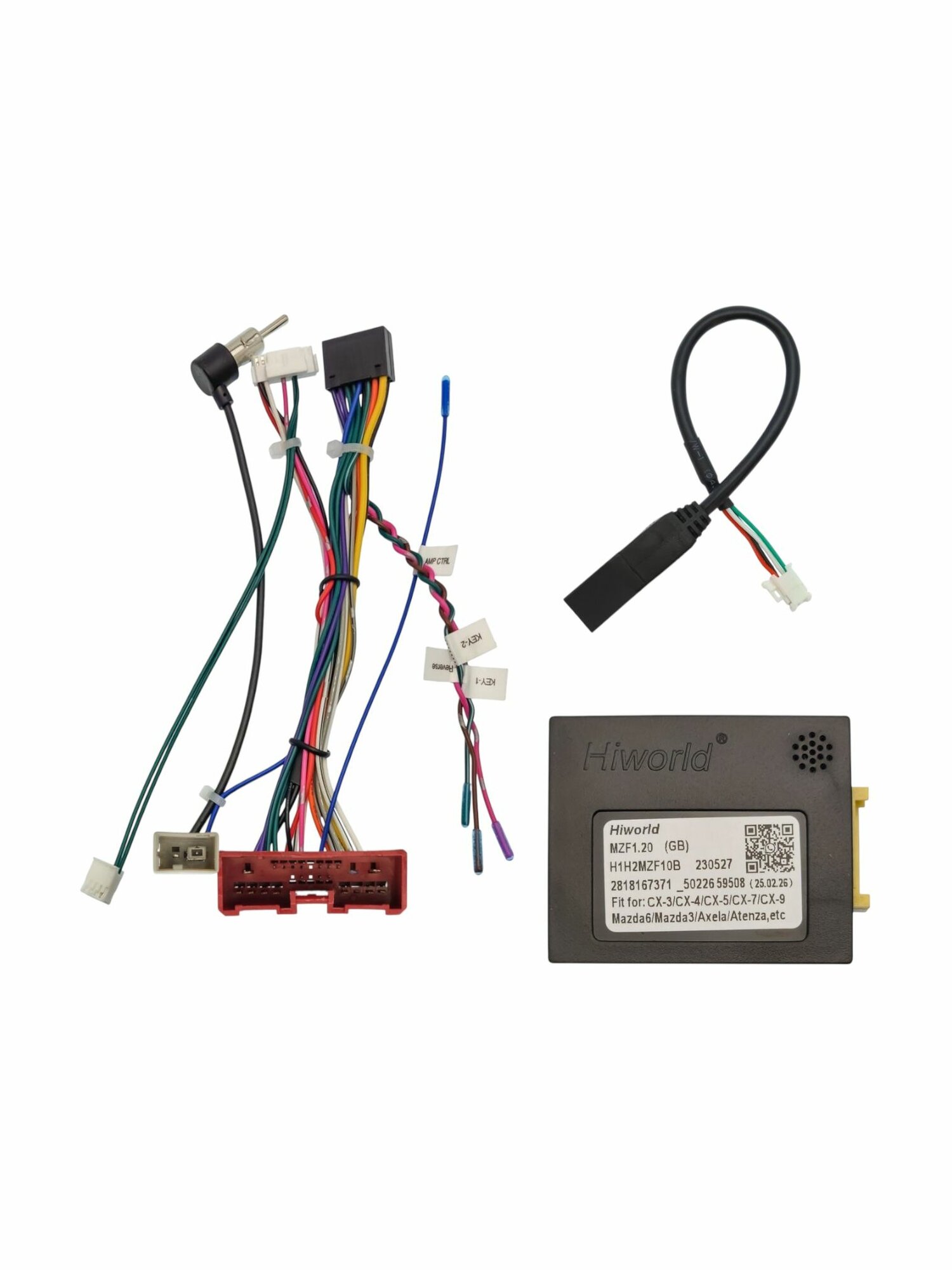 Разъем питания 16 pin для Android магнитол в Mazda 3 2003-2013, CX-7 2006-2012 (Hiworld)