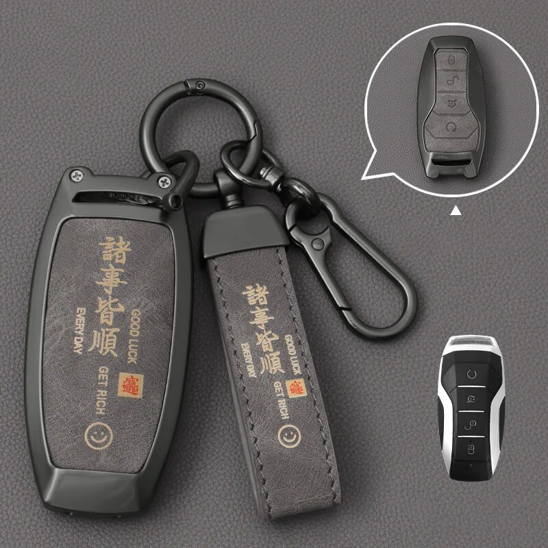 Новый автомобильный чехол для ключей, чехол для BYD Song PRO Han EV Max Tang DM Qin PLUS Yuan Dolphin Atto 3, защитный чехол для автомобиля, аксессуары grey C