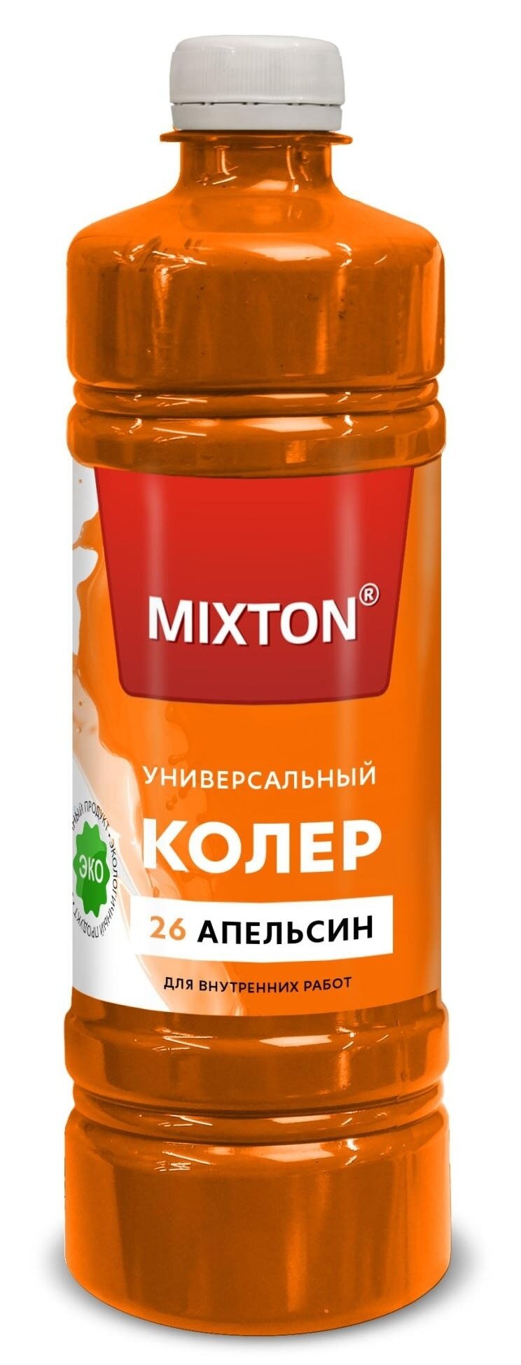 Колер для краски Микстон паста универсальная, цвет апельсин, 0.45л / строительство и ремонт