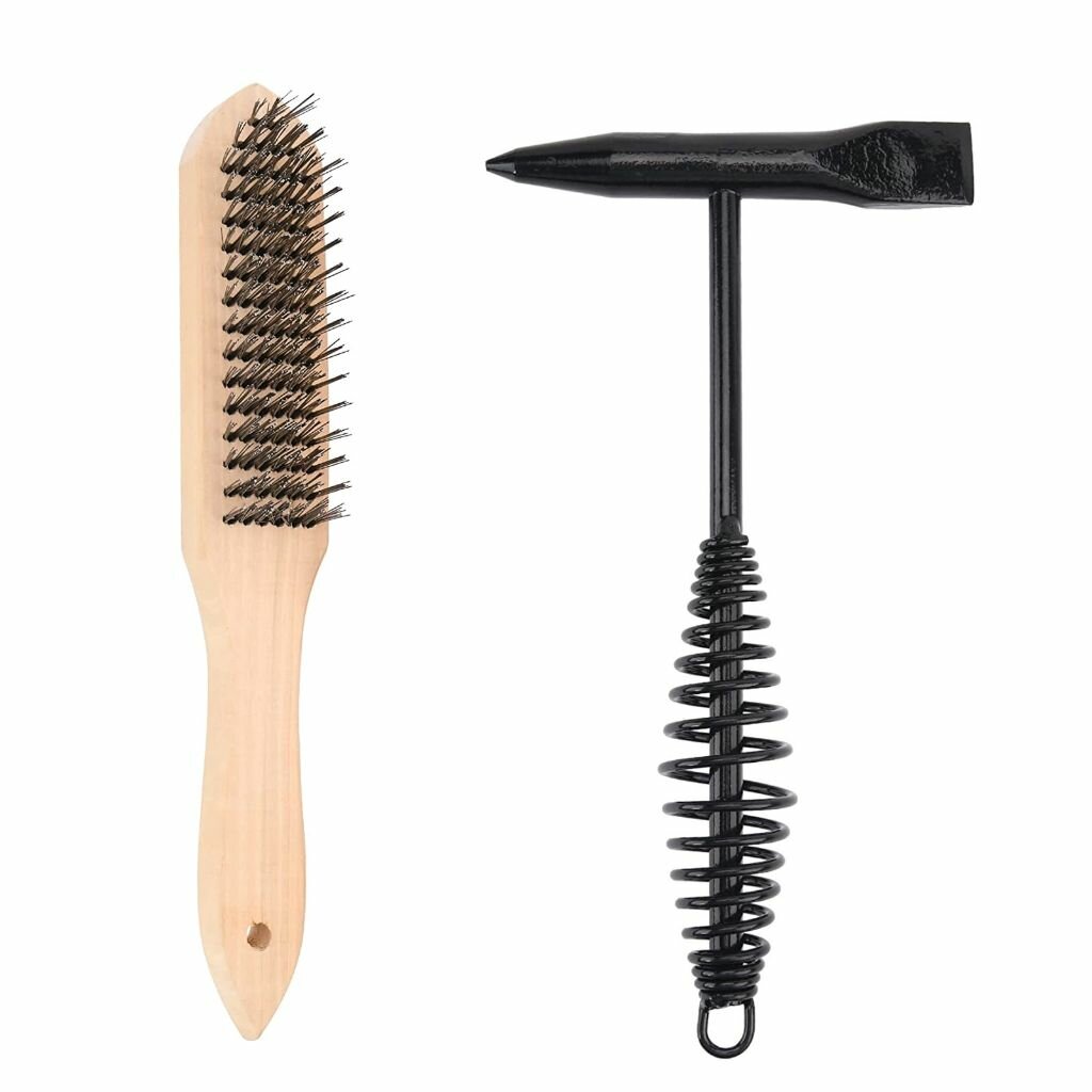 Набор 2 предмета: сварочный молоток и проволочная щетка