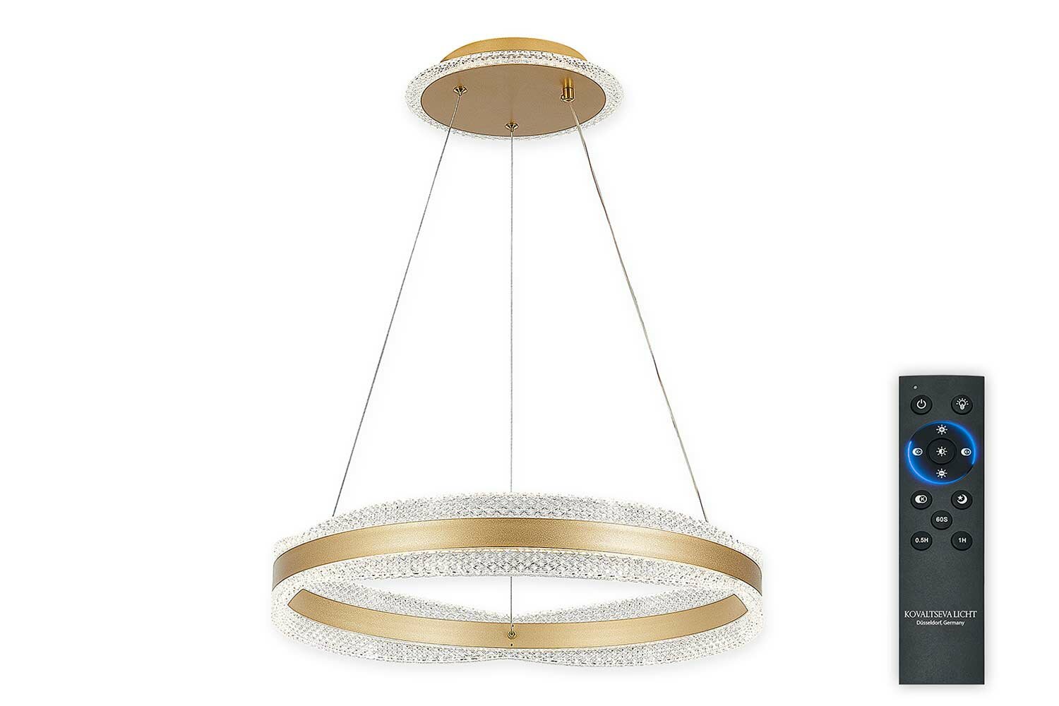 Светильник подвесной Natali Kovaltseva Innovation style, 50x8x140 см, цвет золотой, белый