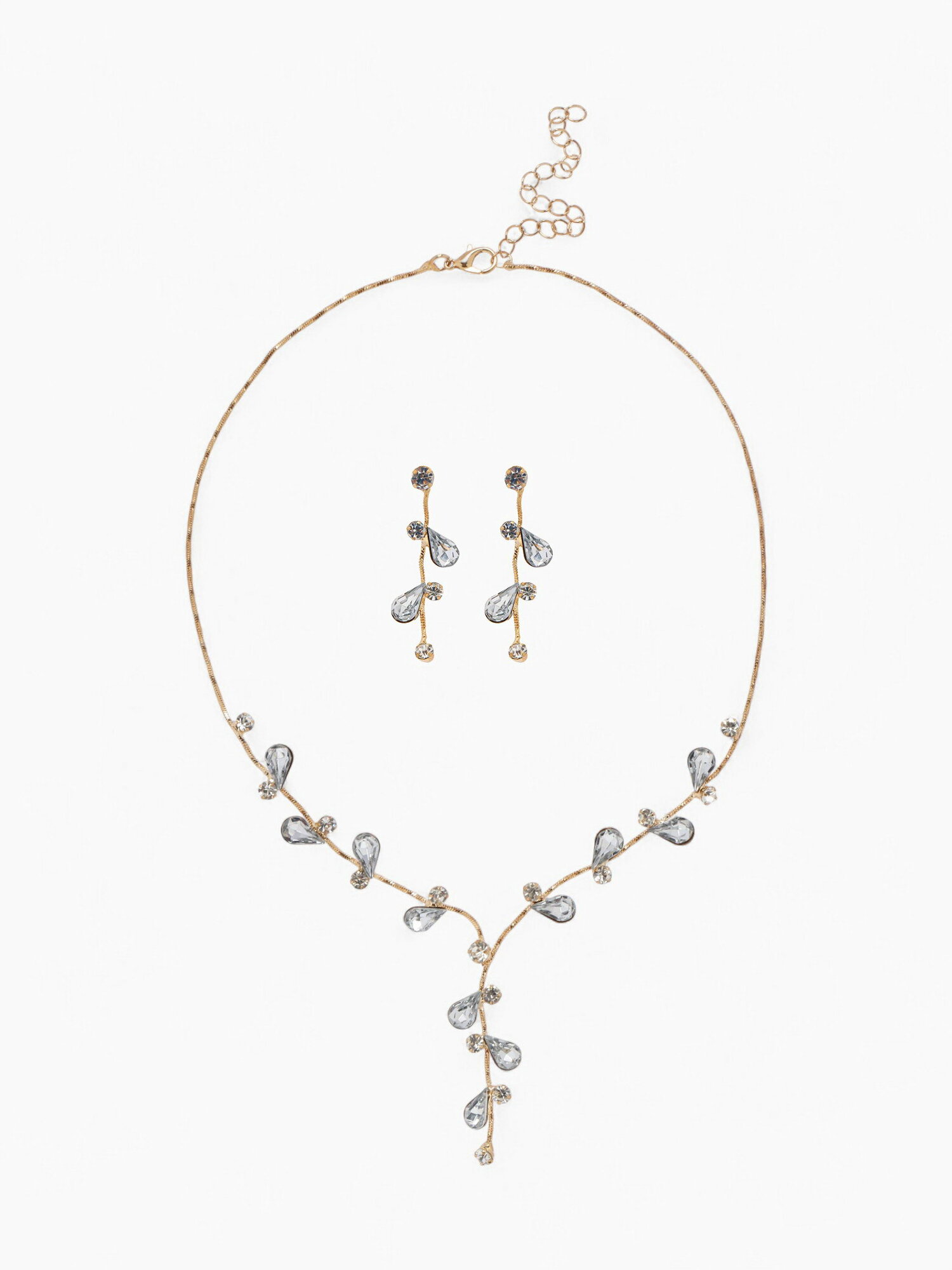 Комплект бижутерии: серьги, колье