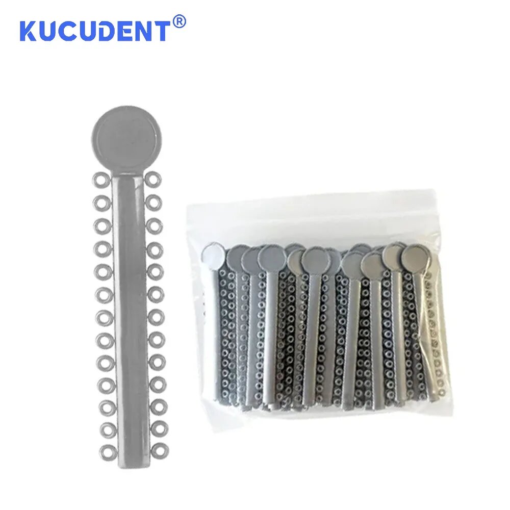 Ортодонтические лигатуры KUCUDENT, серые, 1040 шт.