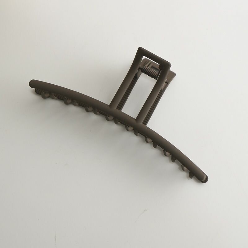 Элегантная матовая металлическая заколка для волос в форме акулы, зажим пучка на затылке, очень большой аксессуар , женщин