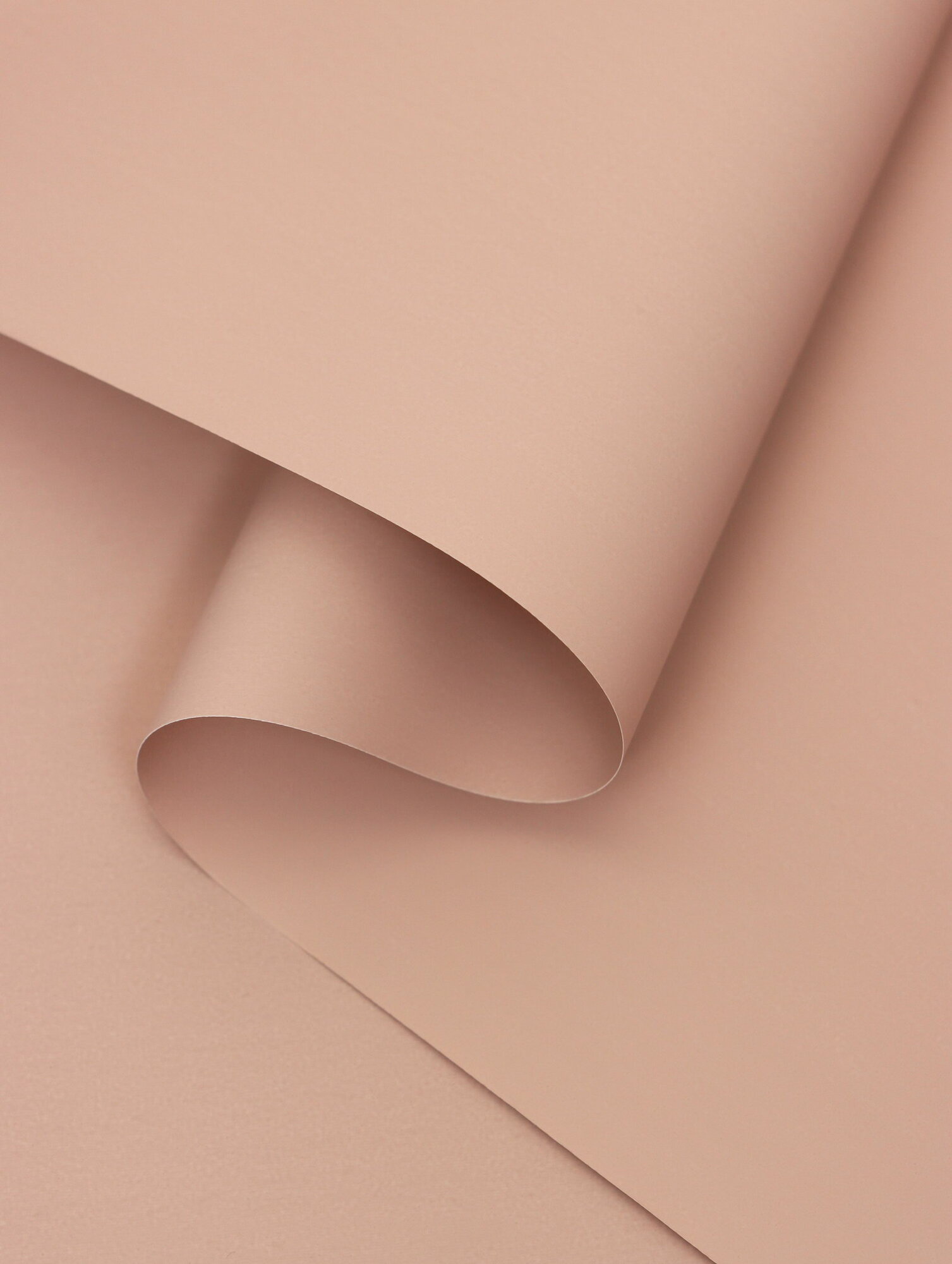 Плёнка для цветов упаковочная матовая "Бежевая", 0.5x8 м, 55 мкм