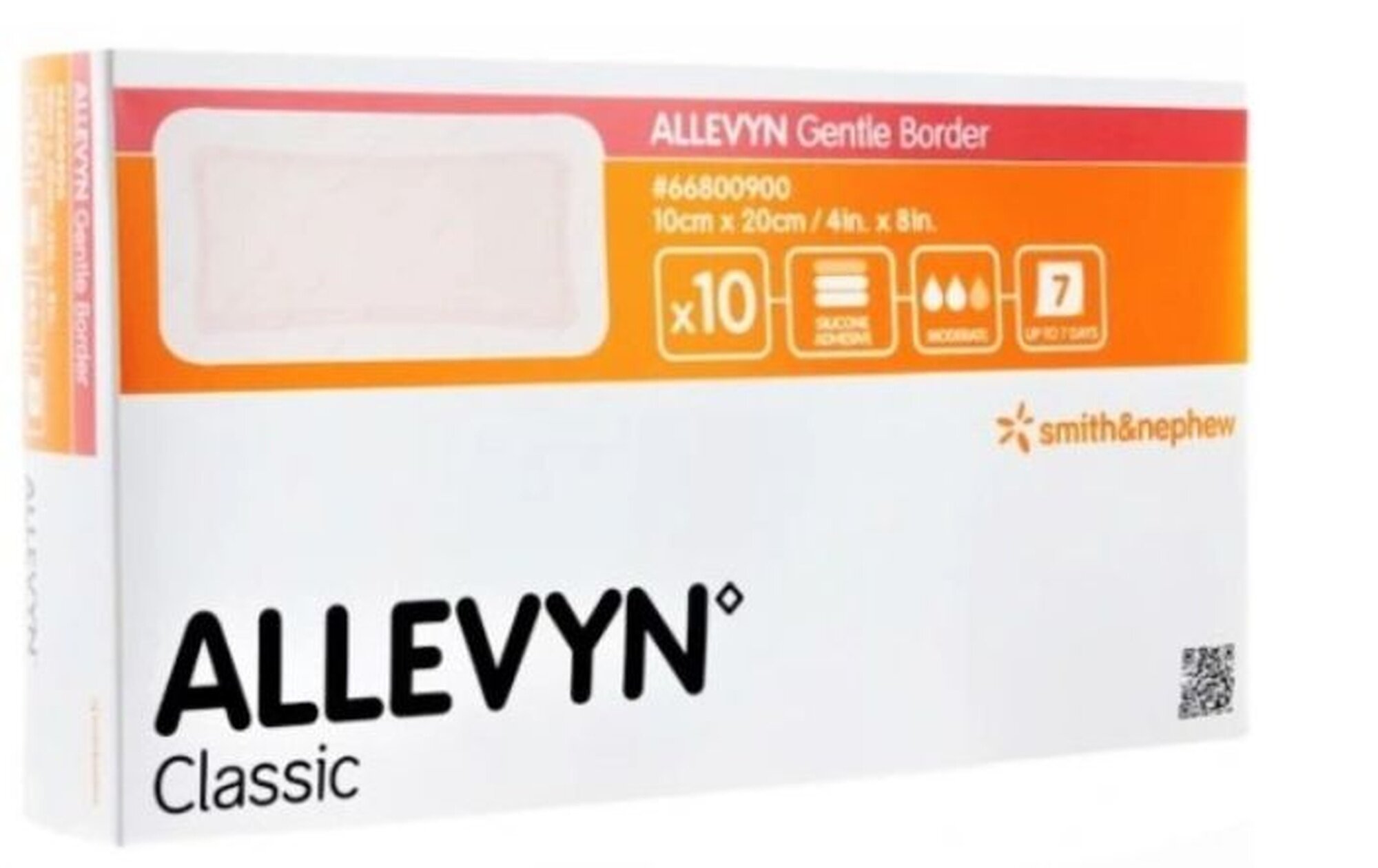 Пластырь Smith & Nephew ALLEVYN Gentle Border 10 x 20 см 10 шт.