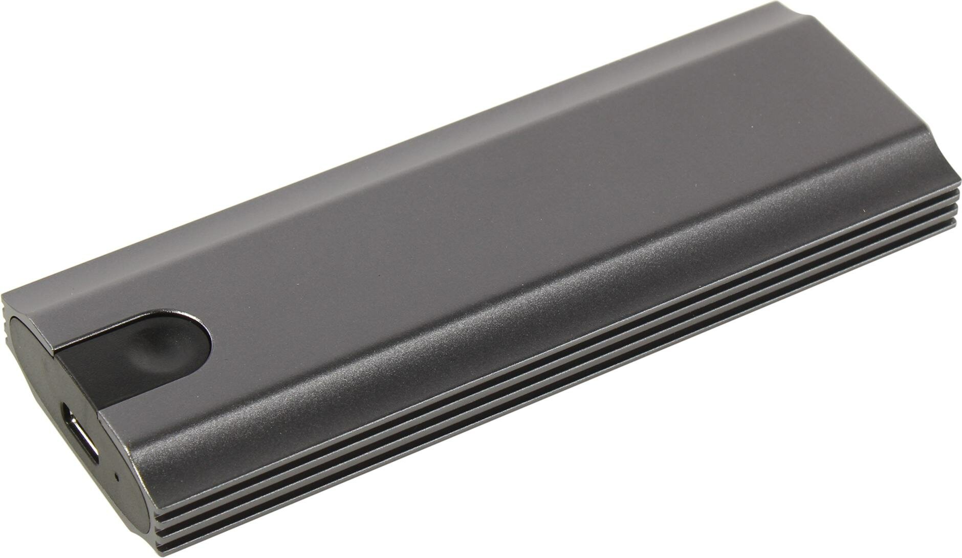 Внешний корпус USB-C для накопителей M.2 NVME+NGFF, металл, пассивное охлаждение