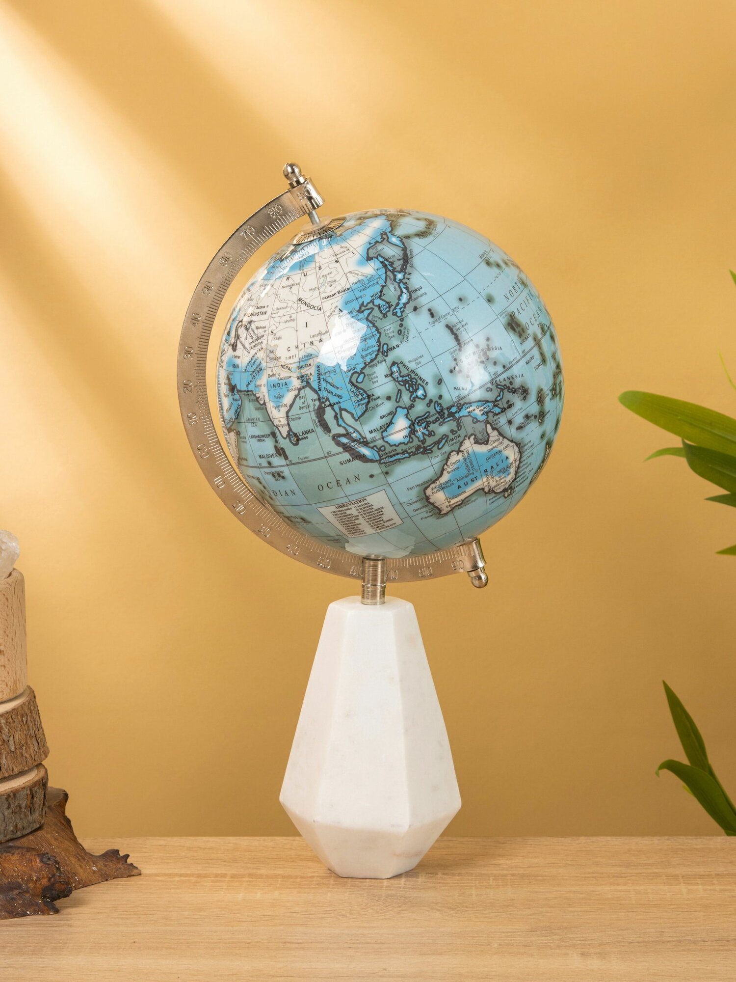 Глобус сувенирный, 18x15x33.5 см, подставка мрамор, тип глобуса: сувенирный