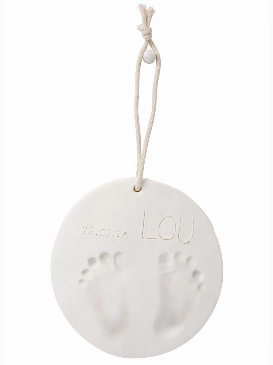 BABY ART набор для создания отпечатка ручки или ножки Подарок на память круглый, диаметр 15 см