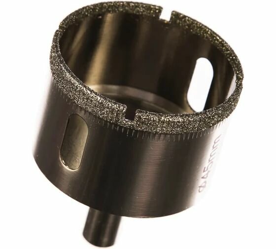 Коронка ПРАКТИКА алмазная стекло/керамика 45х55мм мастер ц/х10мм блистер