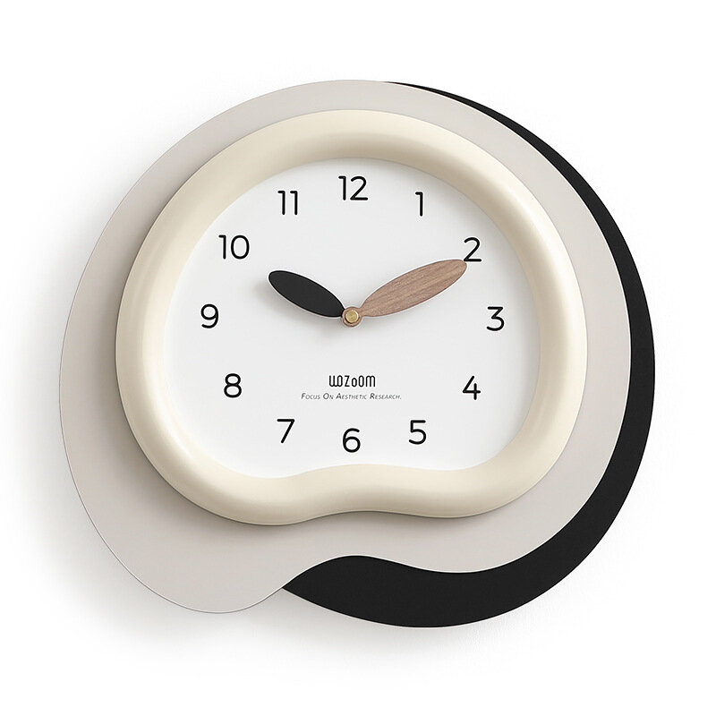 Настенные часы, простые часы для гостиной, поворотные часы （20.3*30CM）