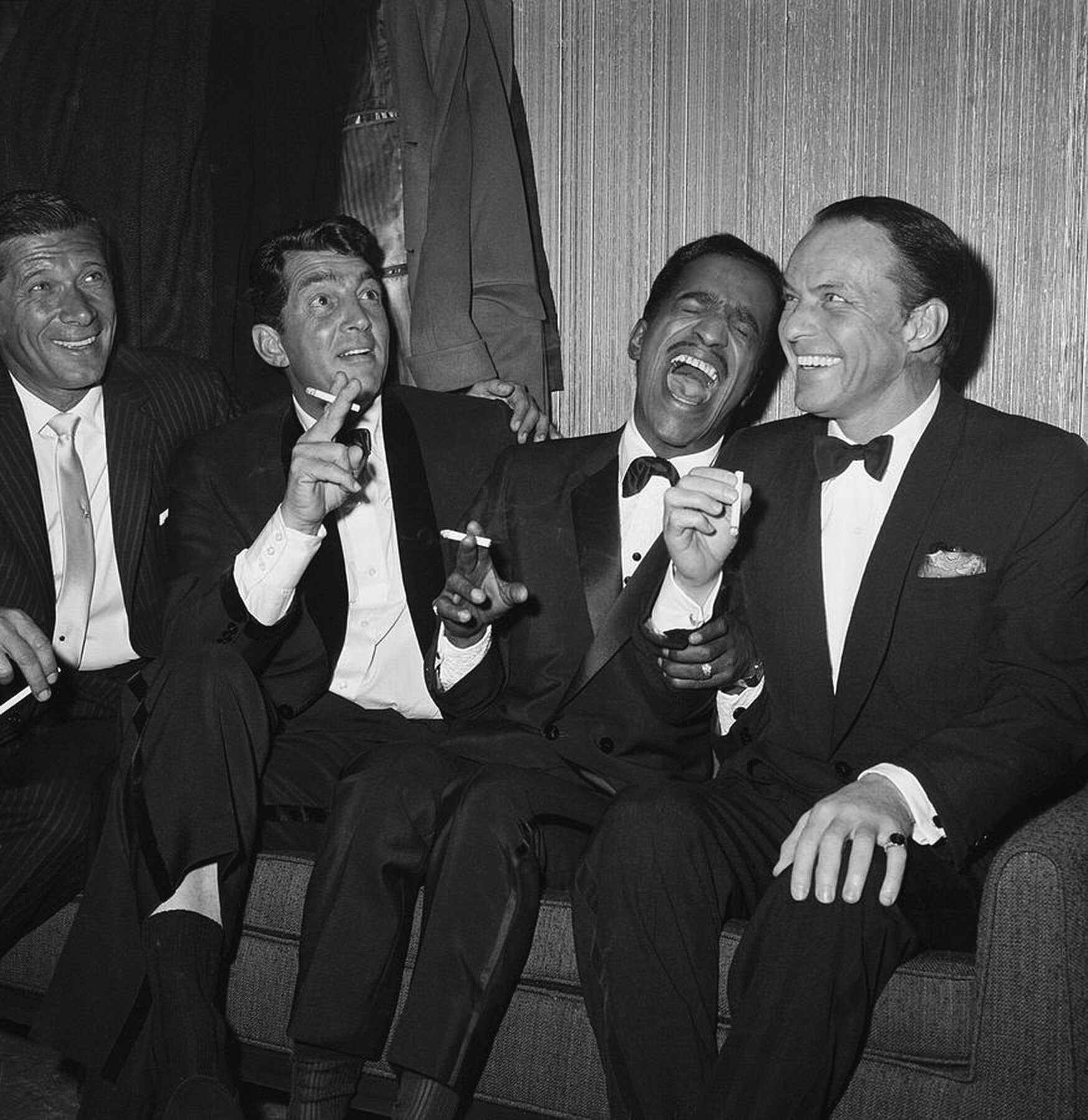 Плакат, постер Rat Pack – группа артистов на холсте, размер 30х42см